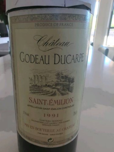 Château Godeau Ducarpe Saint-Émilion Grand Cru | Vivino Schweiz