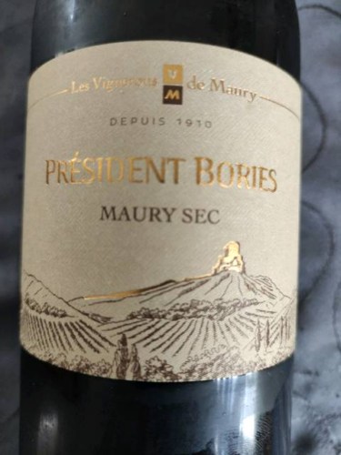 Les Vignerons de Maury Président Bories Maury Sec | Vivino English