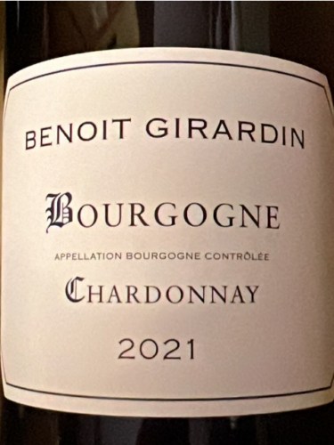 Benoit Girardin Bourgogne Chardonnay | Vivino US