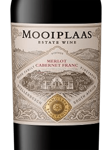 Mooiplaas Wine Estate Merlot - Cabernet Franc | Vivino English