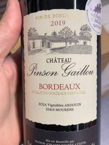2019 Château Pinson Gaillou Bordeaux | Vivino US