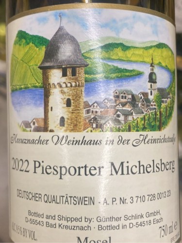 Günther Schlink Piesporter Michelsberg Riesling | Vivino US