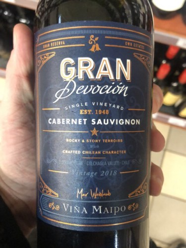 2018 Viña Maipo Gran Devoción Cabernet Sauvignon | Vivino