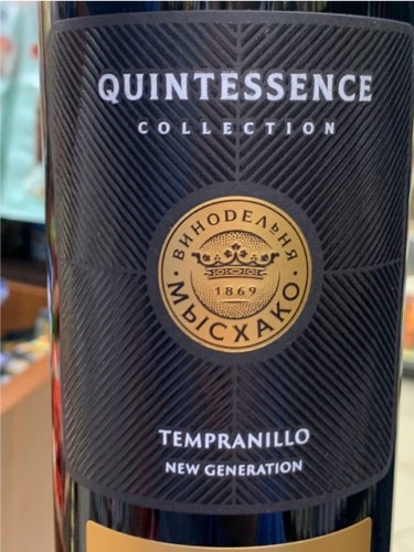 Мысхако (Myskhako) Quintessence Collection New Generation Tempranillo ...