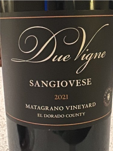 Due Vigne Matagrano Vineyard Sangiovese | Vivino US