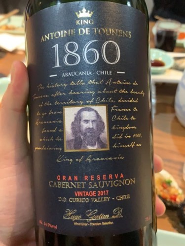 King Antoine de Tounens 1860 Gran Reserva Cabernet Sauvignon | Vivino ...