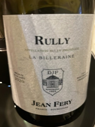 Jean Féry & Fils La Billeraine Rully | Vivino España