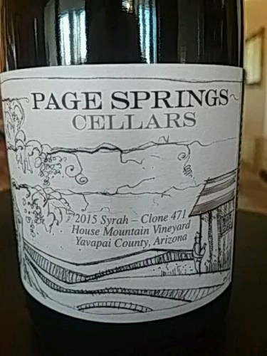 2021 Page Springs Cellars House Mountain Vineyard Syrah Clone 471 ...