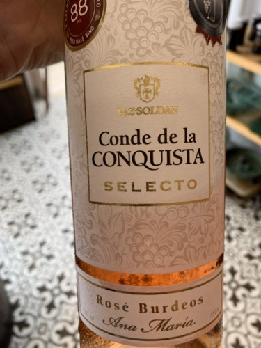 Paz-Soldan Conde de la Conquista Selecto Ana Maria Rosé Burdeos ...
