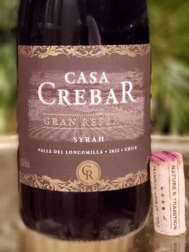 Casa Crebar Gran Reserva Syrah | Vivino US