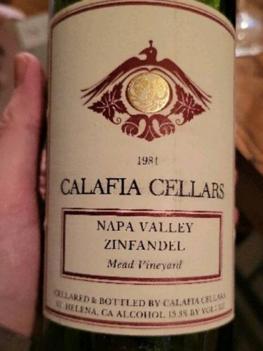Calafia Mead Vineyard Zinfandel | Vivino US