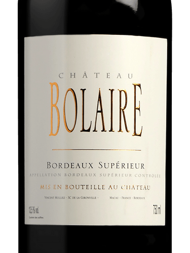 2004 Château Bolaire Bordeaux Supérieur | Vivino US