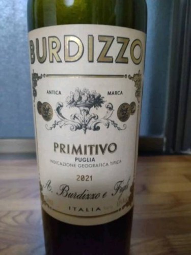 2021 Burdizzo Primitivo | Vivino US