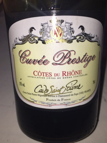 2016 Caves Saint-Pierre Cuvée Prestige Côtes du Rhône | Vivino US