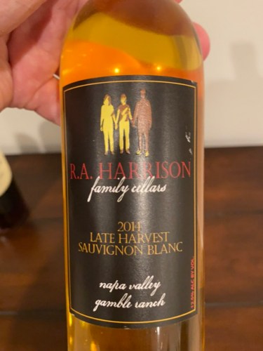 R. A. Harrison Family Gamble Ranch Late Harvest Sauvignon Blanc ...