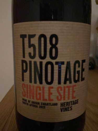 Heritage Vines T508 Pinotage Single Site | Vivino English