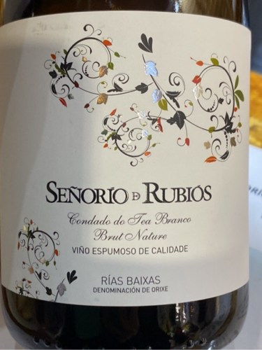 Señorío de Rubiós Condado do Tea Branco Brut Nature | Vivino US