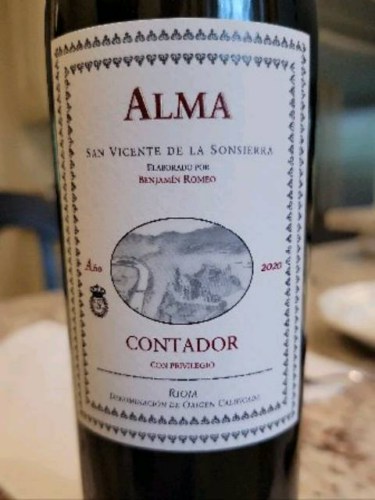 Bodega Contador (Benjamín Romeo) Alma | Vivino España