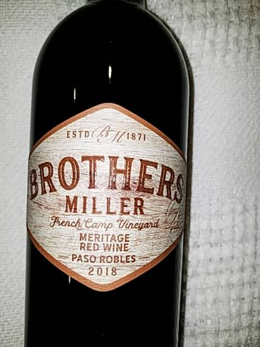 2021 Brothers Miller French Camp Vineyard Meritage Red | Vivino US