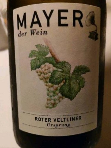 Mayer der Wein Roter Veltliner Ursprung | Vivino US