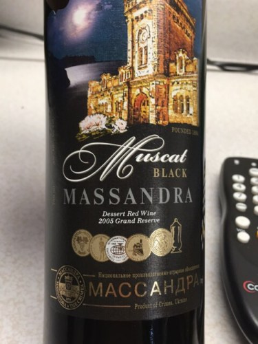 Massandra (Массандра) Grand Reserve Muscat Black Massandra | Vivino US