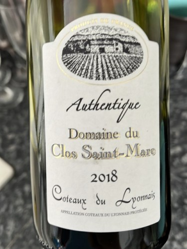 Domaine du Clos Saint Marc Authentique Coteaux du Lyonnais Rouge ...