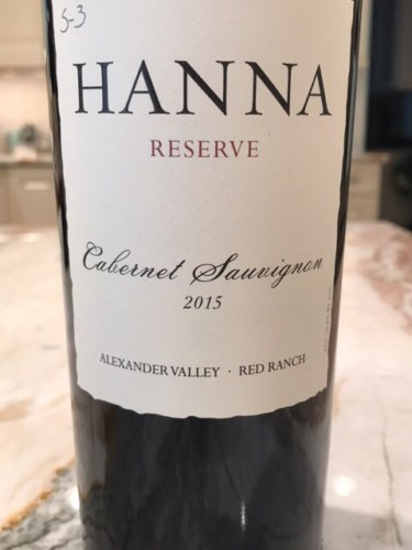 Hanna Reserve Cabernet Sauvignon | Vivino English