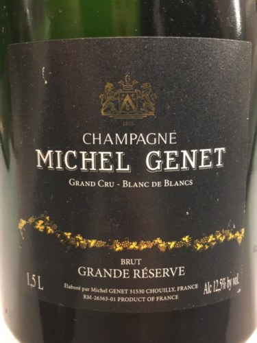 Michel Genet Grand Réserve Blanc de Blancs Brut Champagne Grand Cru ...