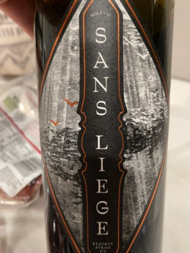 Sans Liege Wines Reserve Syrah 470 | Vivino US