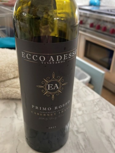Ecco Adesso Vineyards Primo Rosso Cabernet Franc | Vivino US