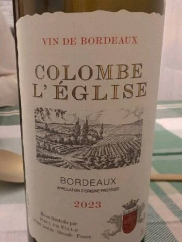 Paul de Ville Colombe L'Eglise Bordeaux | Vivino US