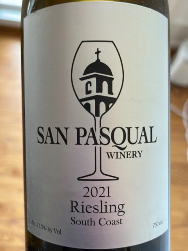 San Pasqual Winery Riesling | Vivino US