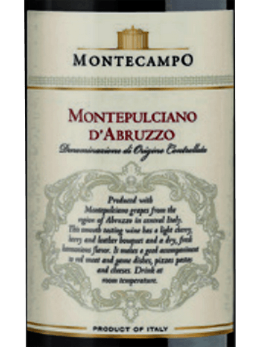 Montecampo Montepulciano d'Abruzzo | Vivino English