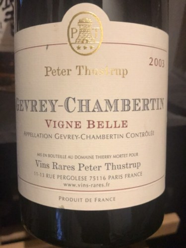 Peter Thustrup Gevrey-Chambertin 'Vigne Belle' | Vivino 日本