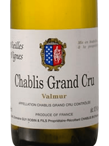 Domaine Guy Robin & Fils Vieilles Vignes Chablis Grand Cru 'Valmur ...
