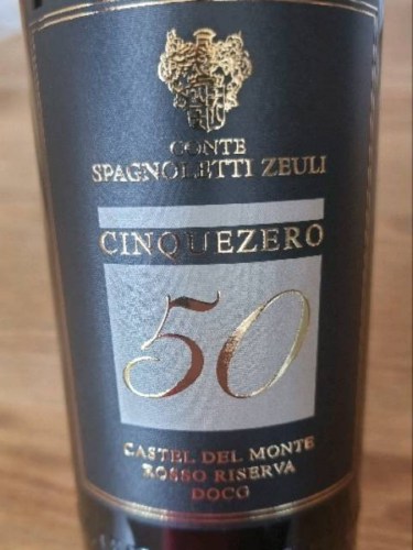 Conte Spagnoletti Zeuli Cinquezero 50 Rosso Riserva | Vivino English