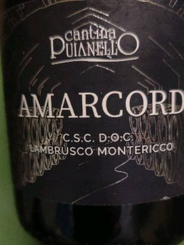 Cantina Puianello Amarcord Lambrusco Montericco | Vivino US