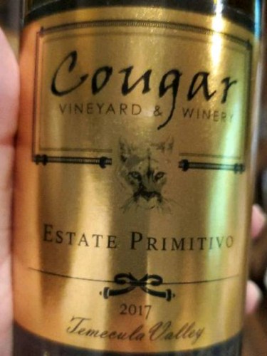2017 Cougar Estate Primitivo | Vivino US