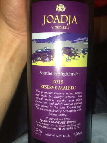 Joadja Estate Reserve Malbec | Vivino US