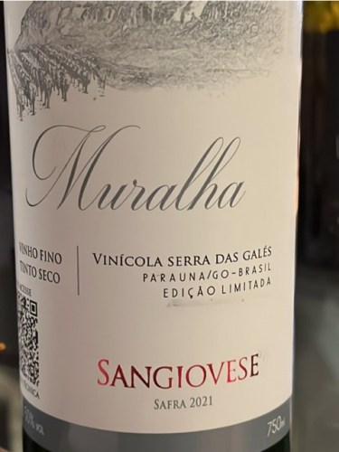 Vinicola Serra das Galés Muralha Sangiovese | Vivino US