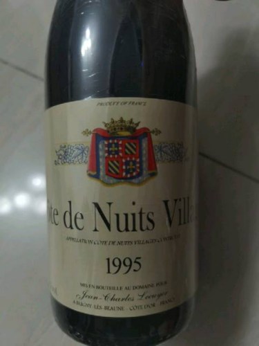 Jean Charles Lecuyer Côte de Nuits Villages | Vivino US