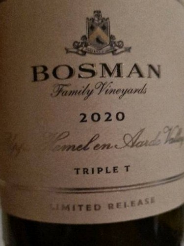 Bosman Family Vineyards Triple T | Vivino US