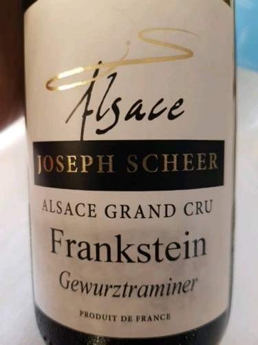 Joseph Scheer Gewürztraminer Alsace Grand Cru 'Frankstein' | Vivino US