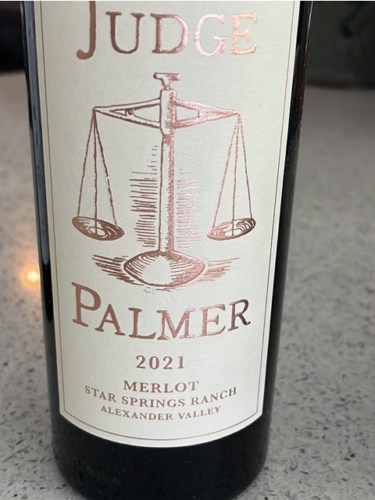 Judge Palmer Star Springs Ranch Merlot | Vivino US