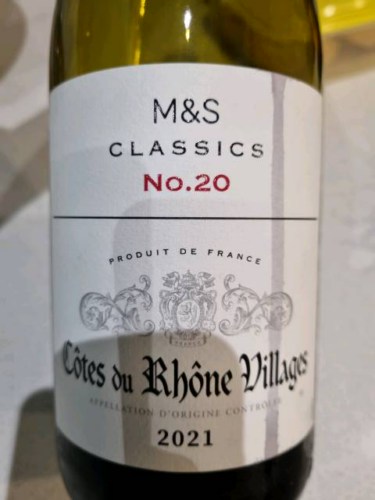 2022 Marks & Spencer Classics No. 20 Côtes-du-Rhône-Villages | Vivino ...