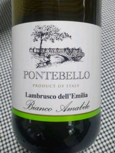 Pontebello Lambrusco dell'Emilia Bianco Amabile | Vivino Português (Brasil)