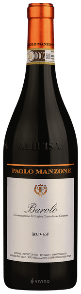 Paolo Manzone Barolo Ruvej | Vivino US