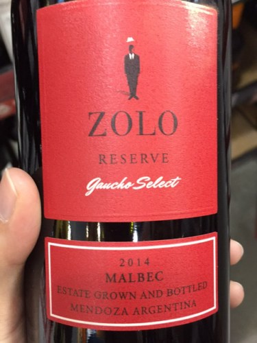 2014 Zolo Gaucho Select Reserve Malbec | Vivino US