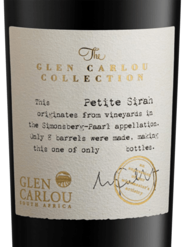 2020 Glen Carlou The Glen Carlou Collection Petite Sirah | Vivino US