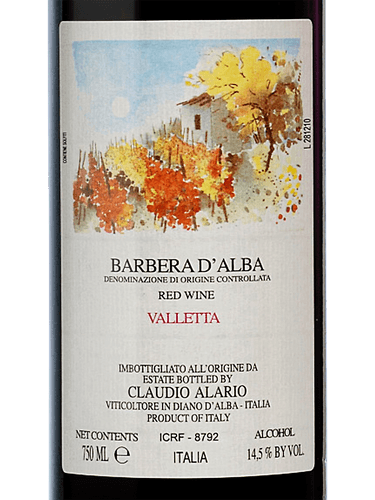 Claudio Alario Valletta Barbera d'Alba | Vivino US